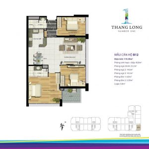 Mặt bằng Thăng Long Number One - Chung cư Thăng Long Number One